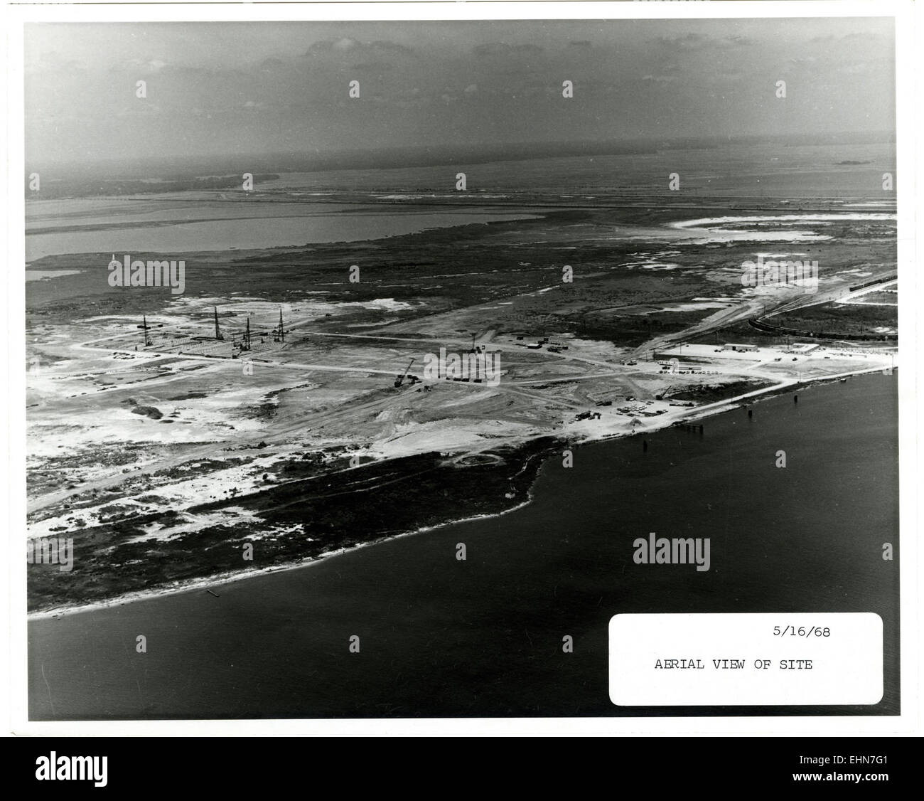 This aerial view captures the layout and details of a particular site ...