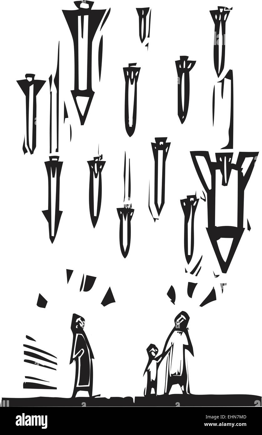 War on civilians Stock Vector Images - Alamy