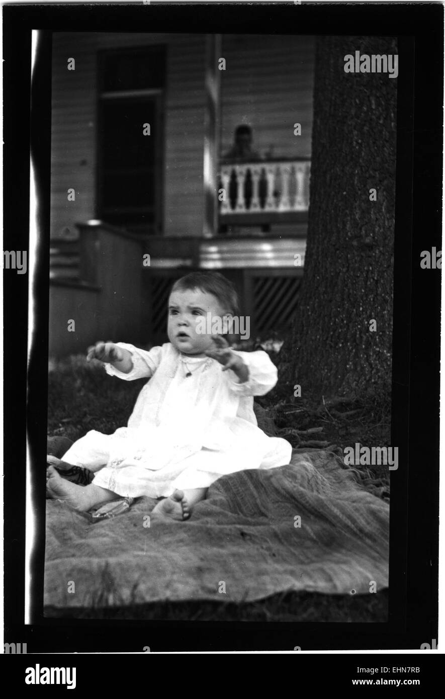 This photograph captures Lula Ulrich with her baby, providing a glimpse ...