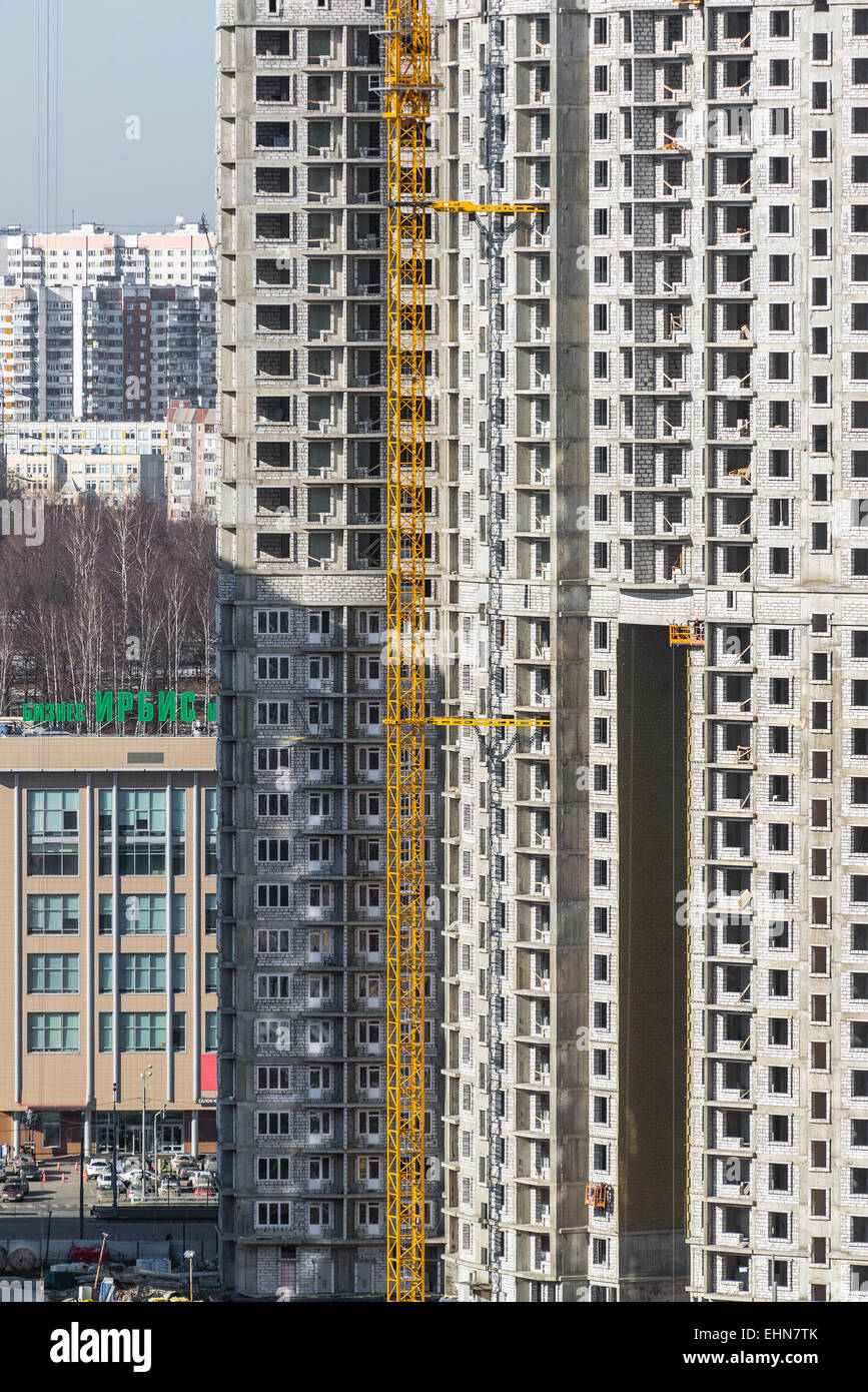 Construction of multi-storey residential house Stock Photo - Alamy
