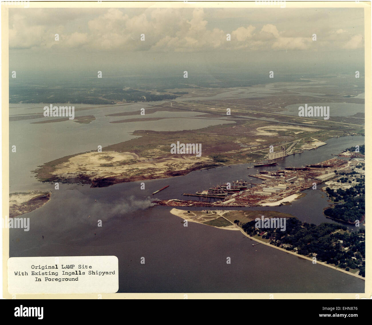 This image shows the original LAMP site with the Ingalls Shipyard in ...