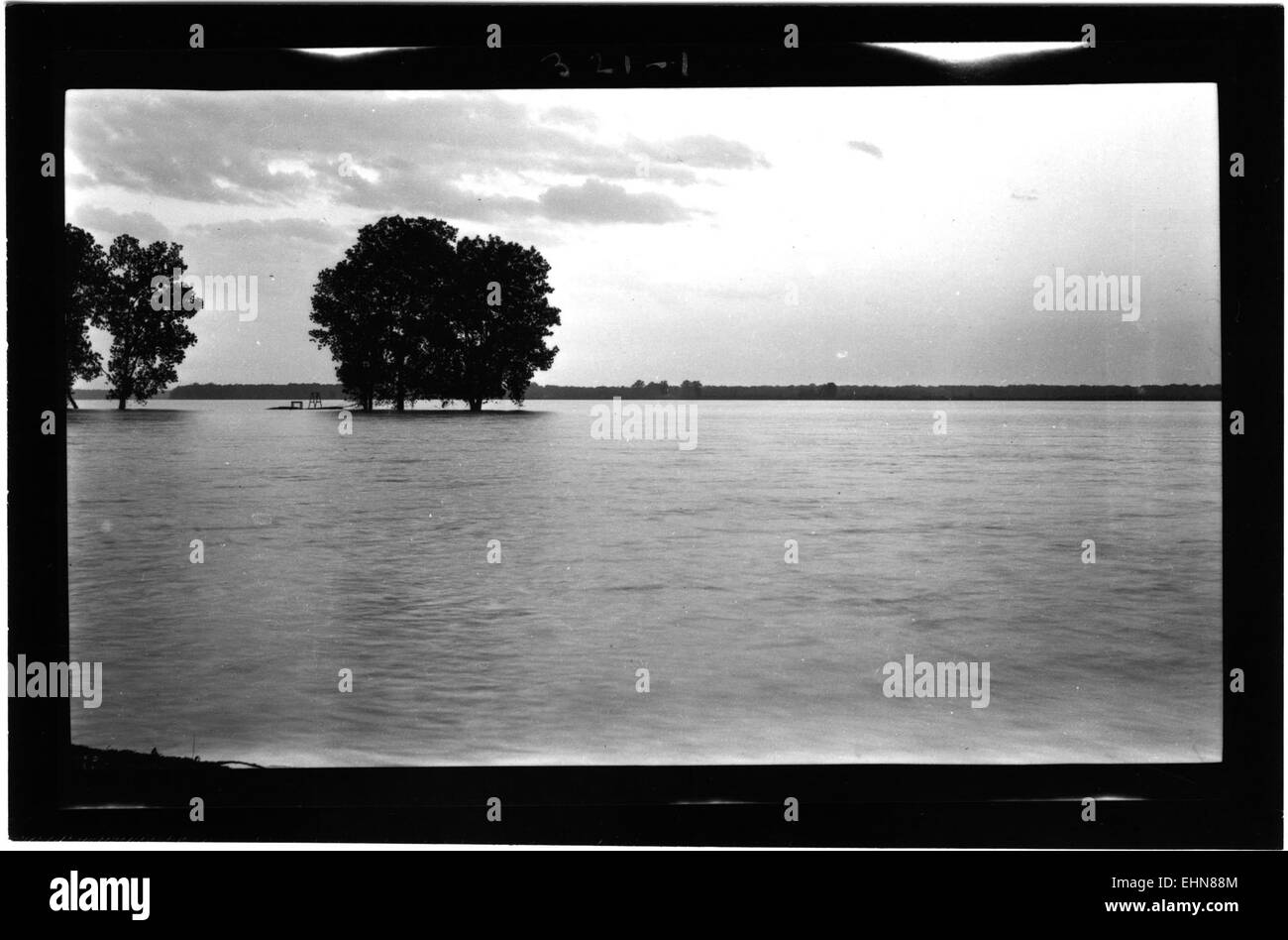 Tranquil river water reflecting Black and White Stock Photos & Images ...