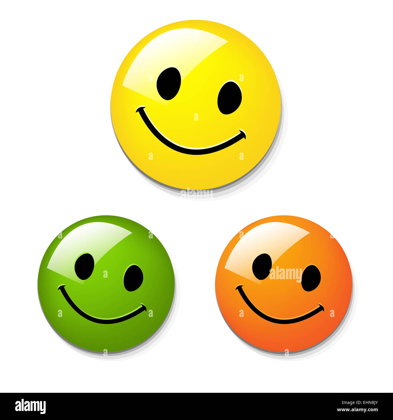 Smiley badge Cut Out Stock Images & Pictures - Alamy