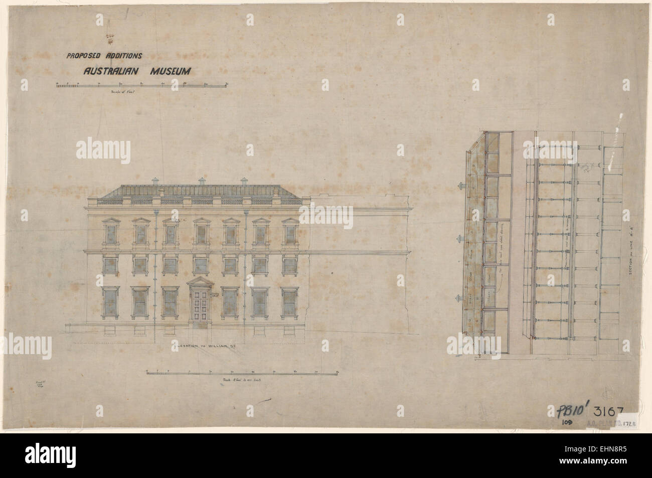 These architectural plans depict the proposed additions to the ...