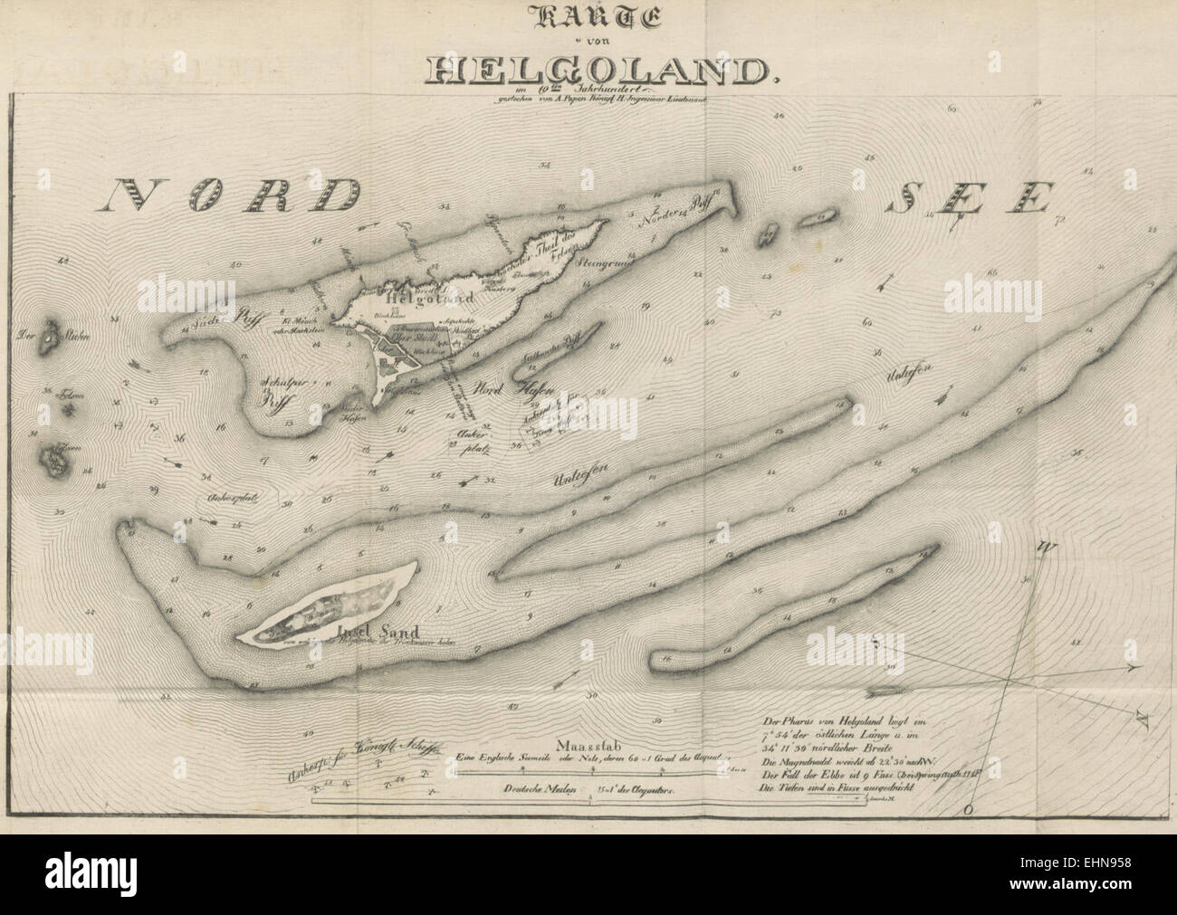 Map helgoland hi-res stock photography and images - Alamy