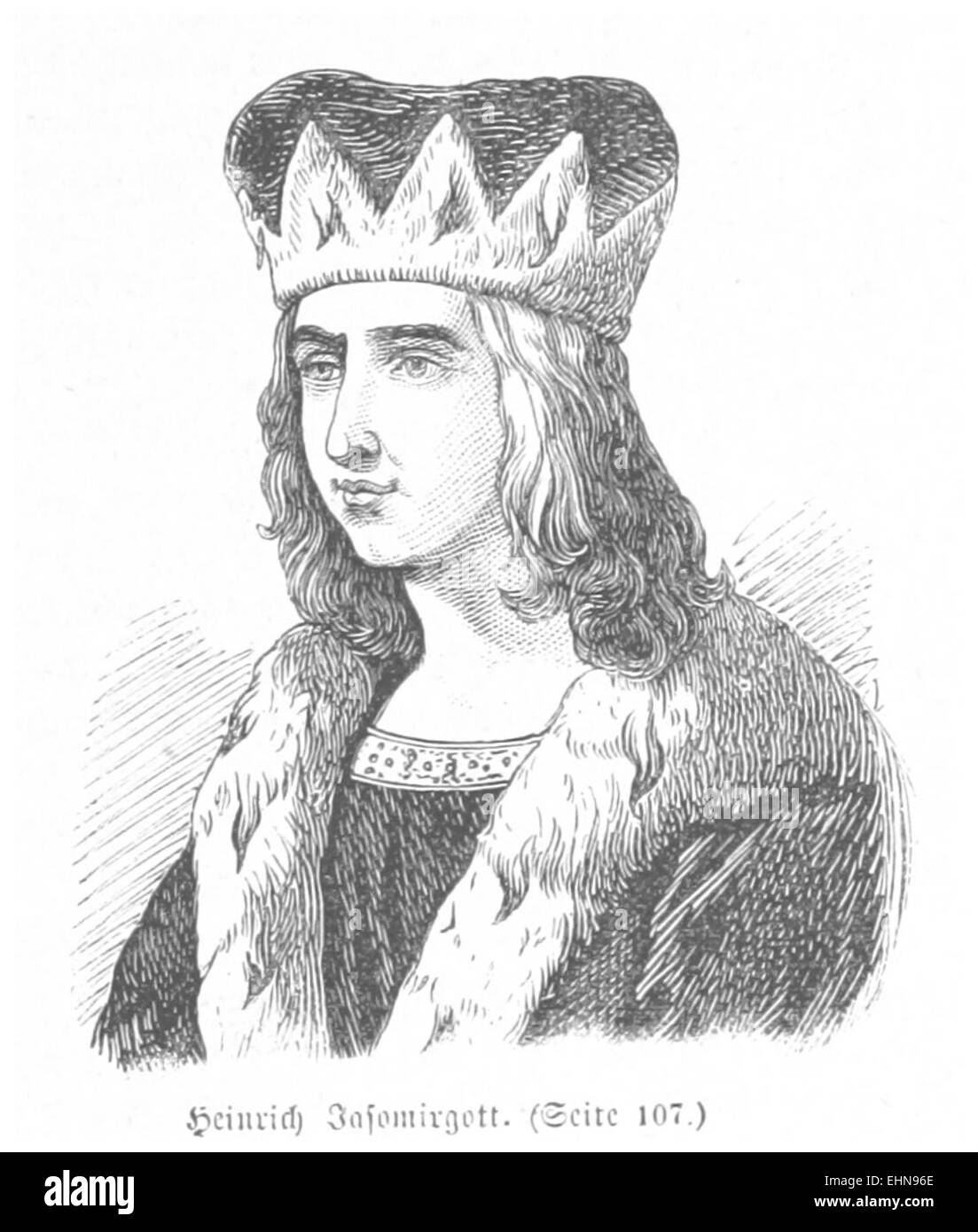 This 1880 illustration by Bermann features a portrayal of Heinrich ...