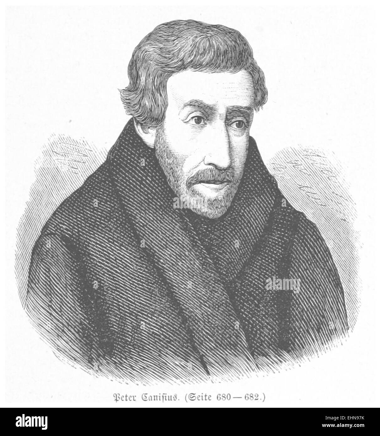 This 1880 illustration by Bermann portrays Peter Canisius, a Jesuit ...