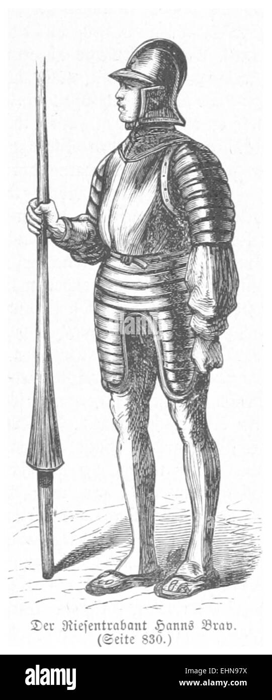 BERMANN(1880) p0877 Hans Vrav, ein Riese Stock Photo - Alamy