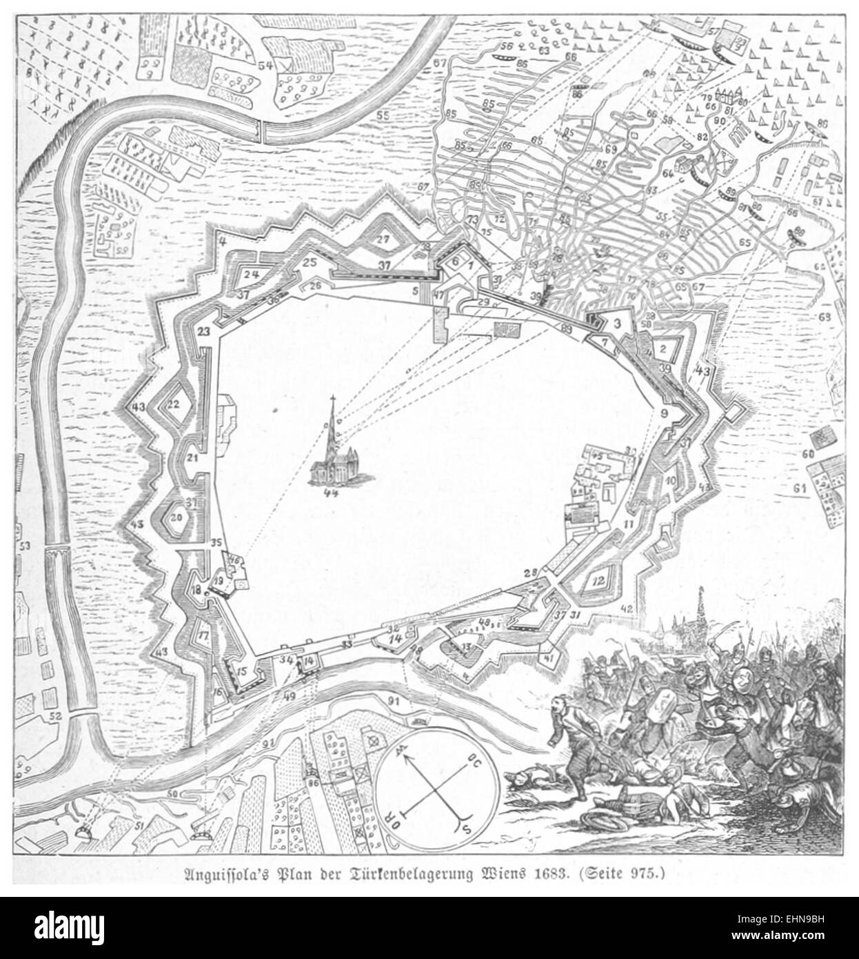 Page 1025 of *BERMANN(1880)* features a plan of the fortifications ...