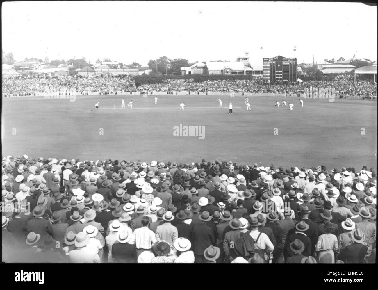 Cricket crowd old Black and White Stock Photos & Images - Alamy