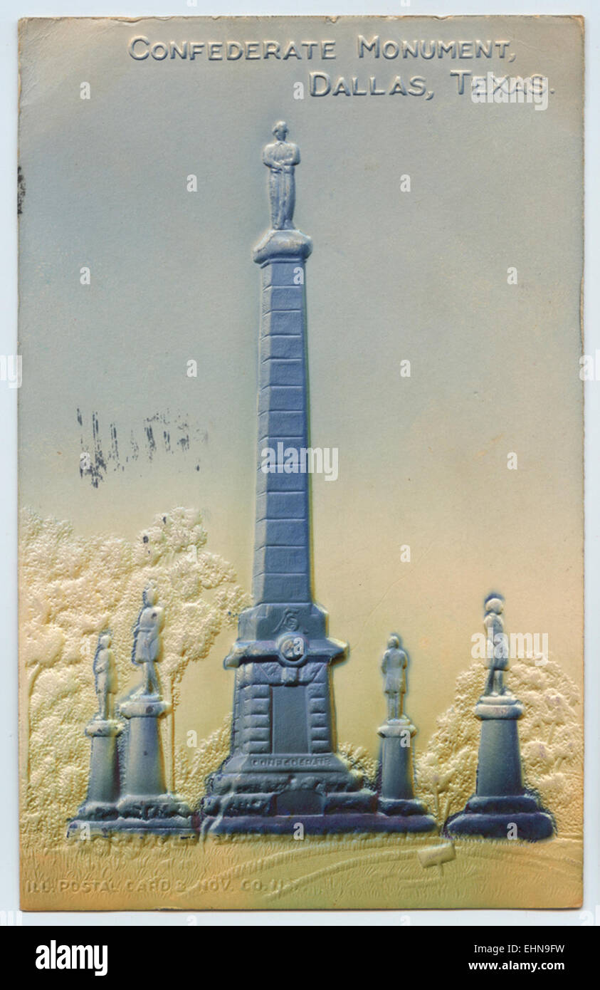 The Confederate Monument in Dallas, Texas, commemorates the Confederate ...