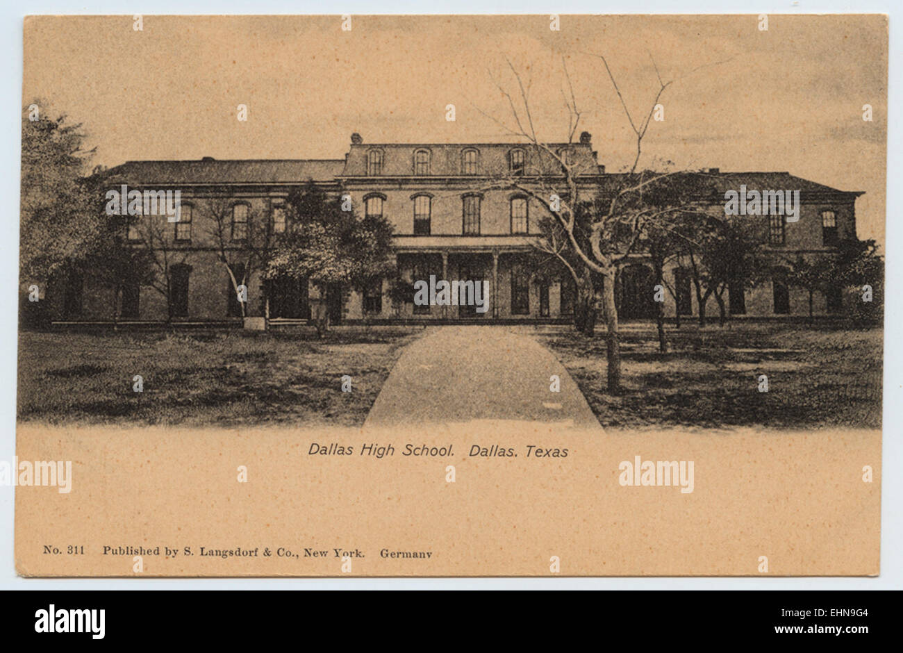 A view of Dallas High School in Dallas, Texas, showcasing the building ...