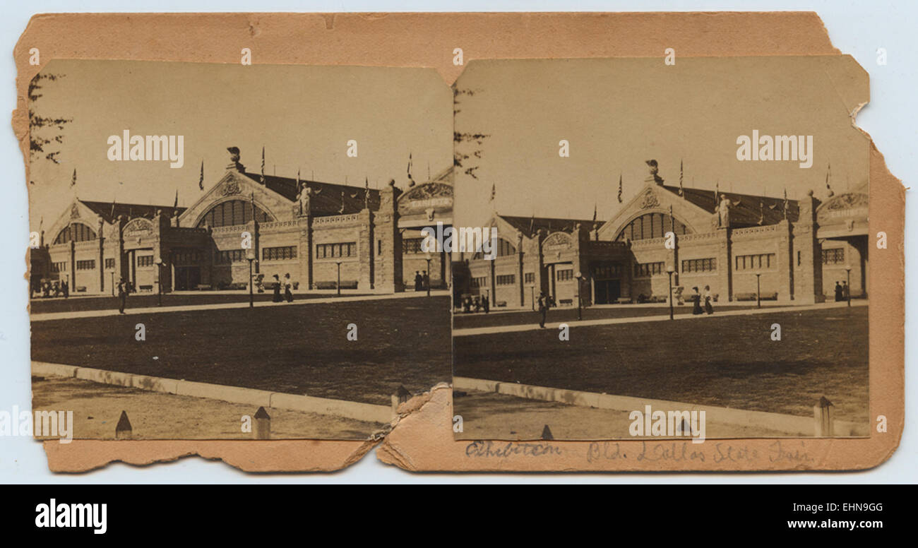 This stereoview photograph from the Texas State Fair shows the ...