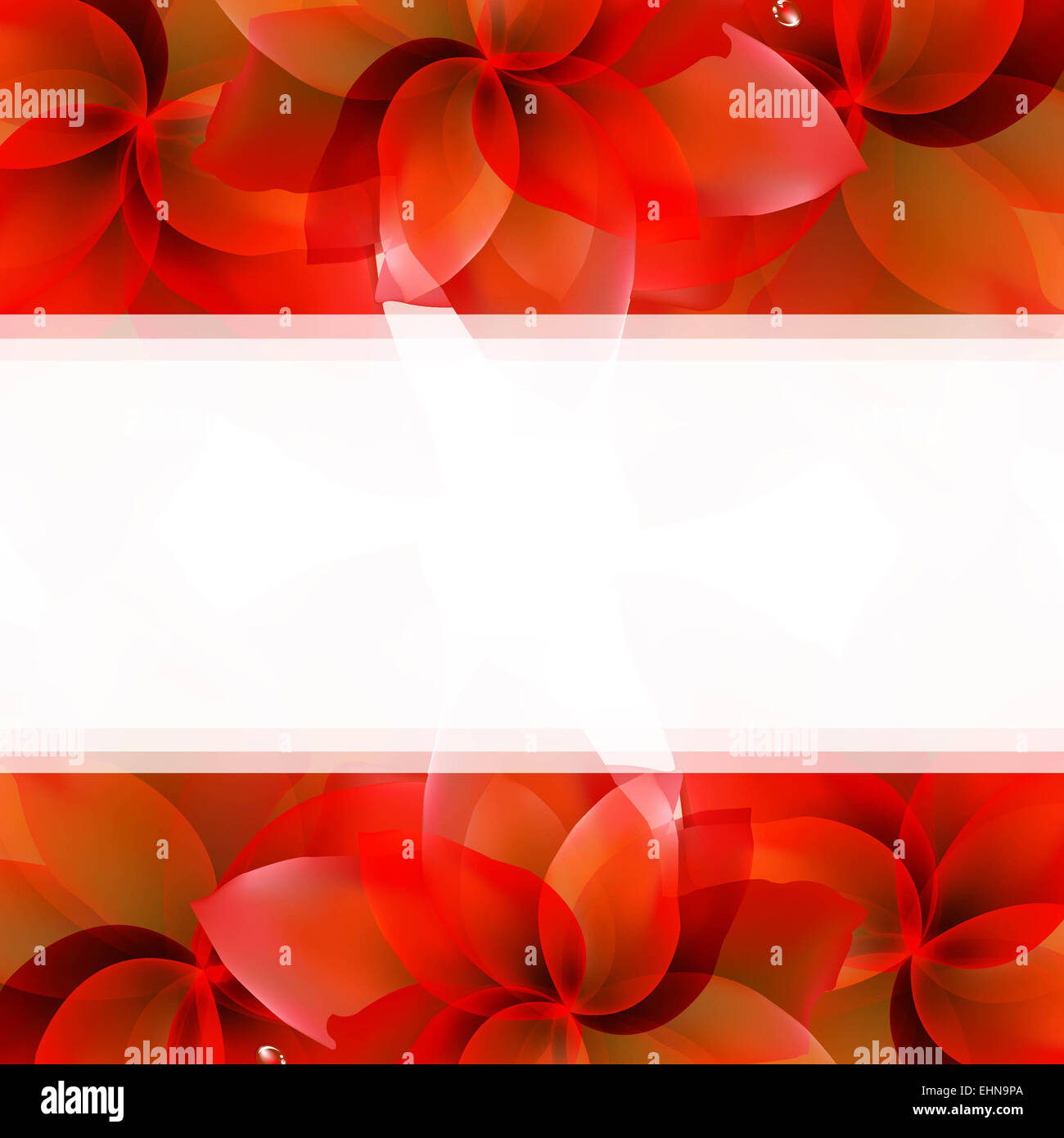 Borders Of Red Tulips Stock Photo - Alamy