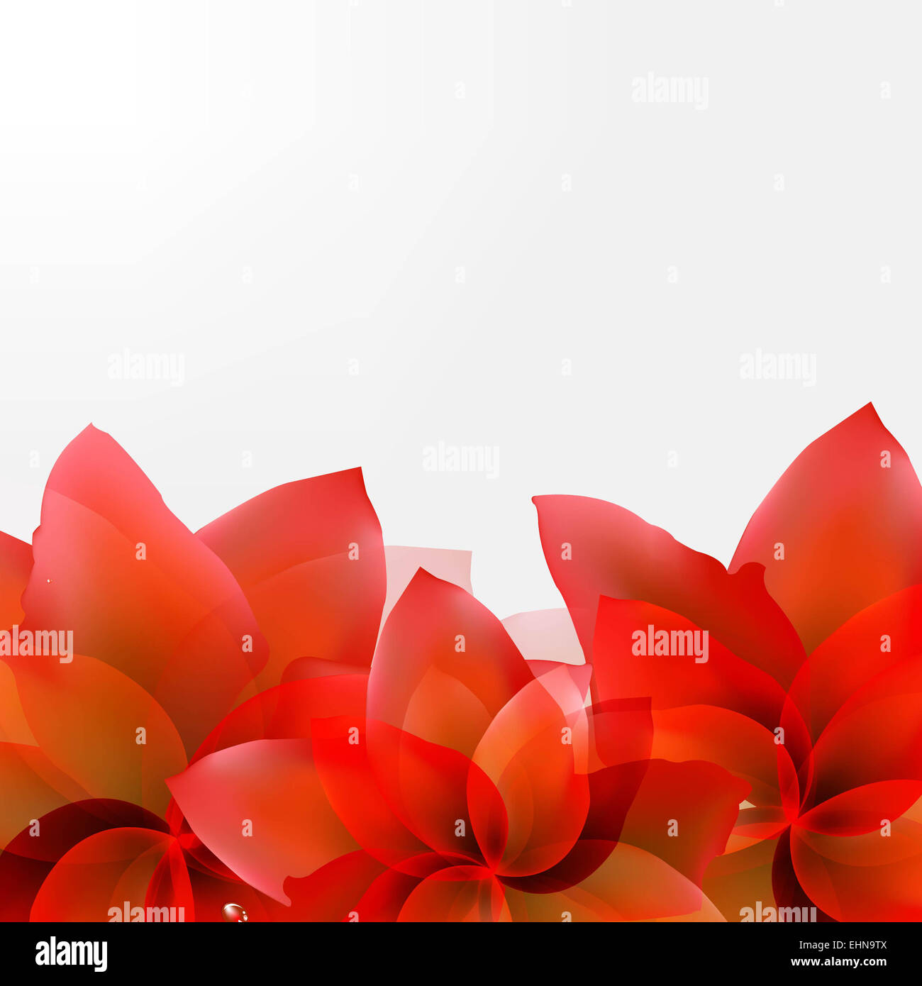 Borders Of Abstract Red Tulips Stock Photo - Alamy
