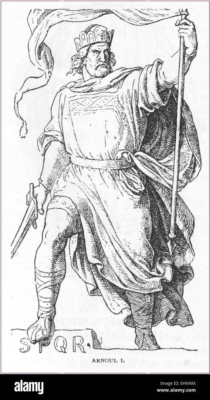 Peake's 1874 illustration depicts Arnulf von Kärnten, a significant ...