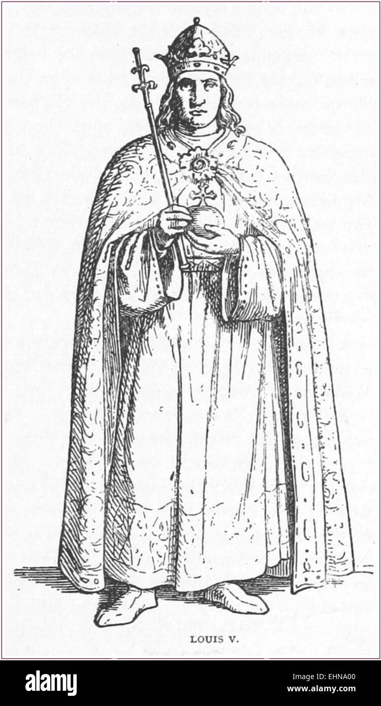 An 1874 illustration by Peake depicting Ludwig der Bayer, likely ...