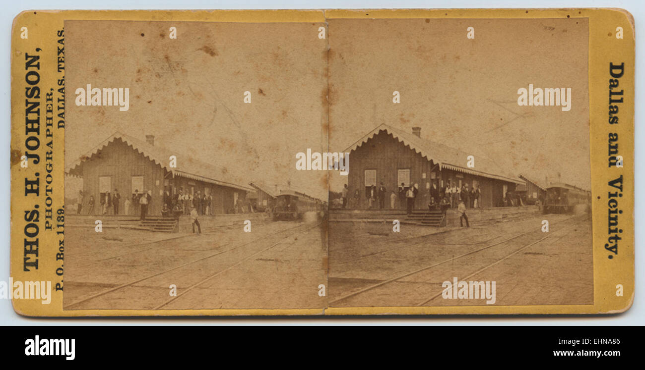 The Texas & Pacific Railway Depot in Dallas, Texas, photographed by ...