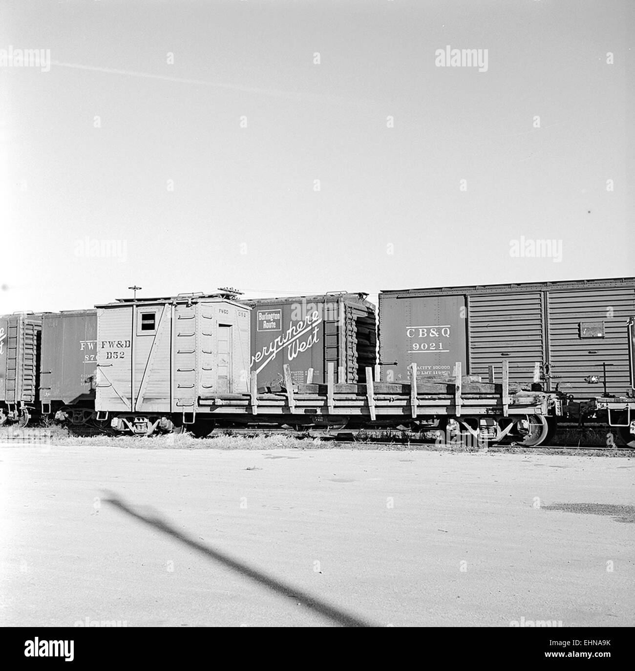 The *Fort Worth & Denver City* Boom Car D-52 was used for maintenance ...