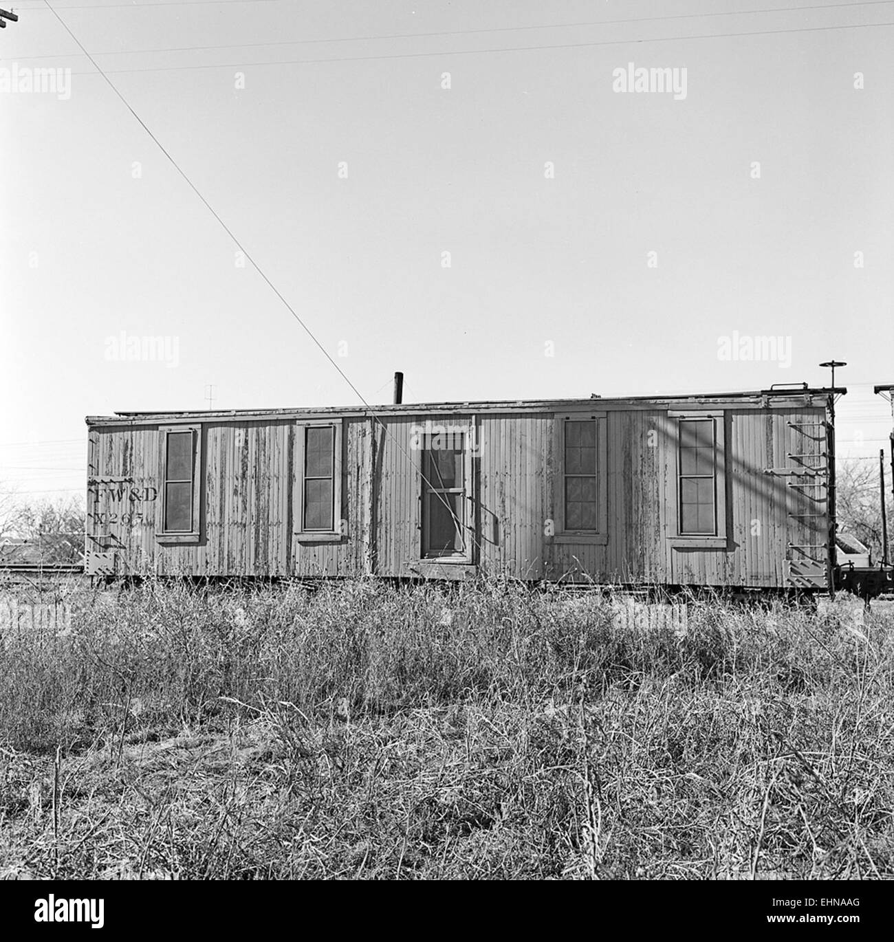 The image features a Fort Worth & Denver City Outfit Car X-265, part of ...