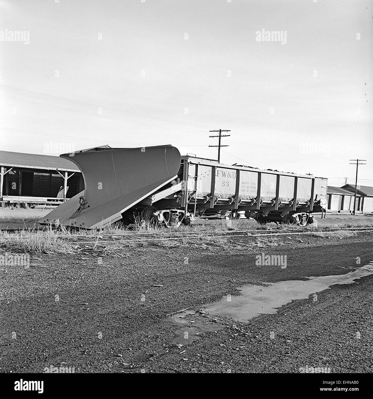 This historical photograph features railroad maintenance-of-way (MOW ...