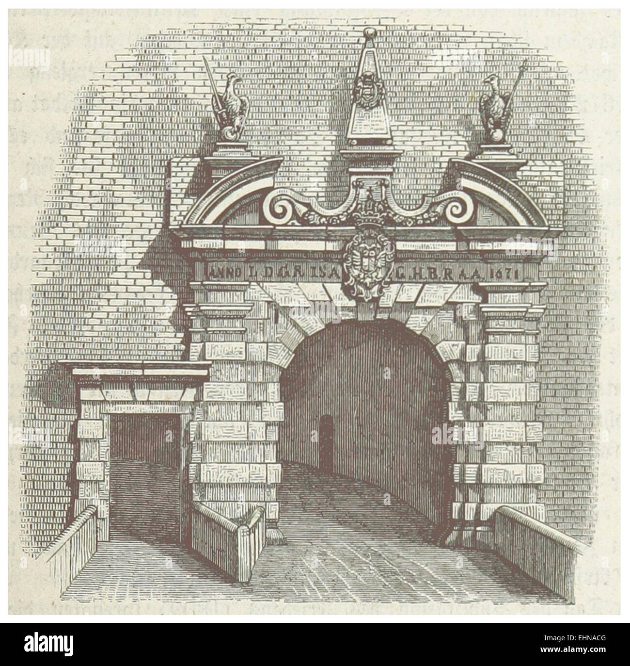 This 1872 illustration by Weiss shows the Altes Kärntner Thor, a ...