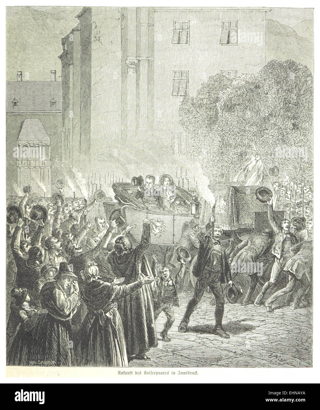 This illustration from 1872 depicts the reception of the Imperial ...