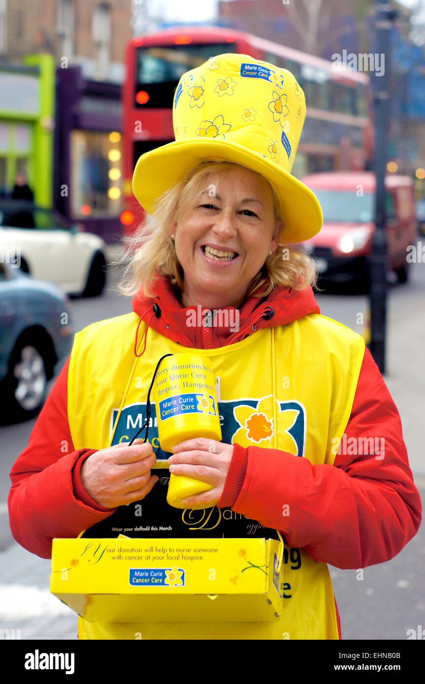 Charity worker on the street Stock Photo - Alamy