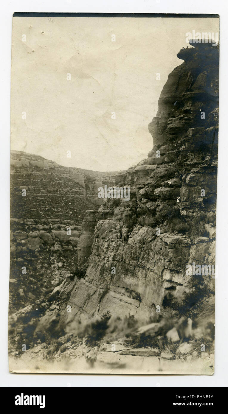 This photo captures the dramatic high cliffs along the Devils' River in ...