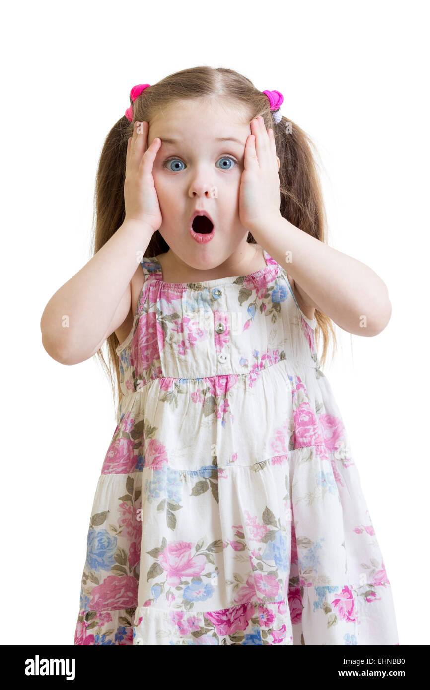 Amazed girl closeup portrait Stock Photo - Alamy