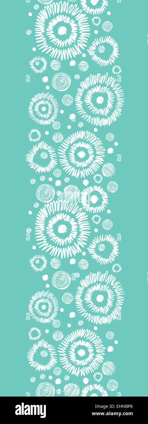 Abstract Snowflakes Vertical Seamless Pattern Border Stock Photo - Alamy