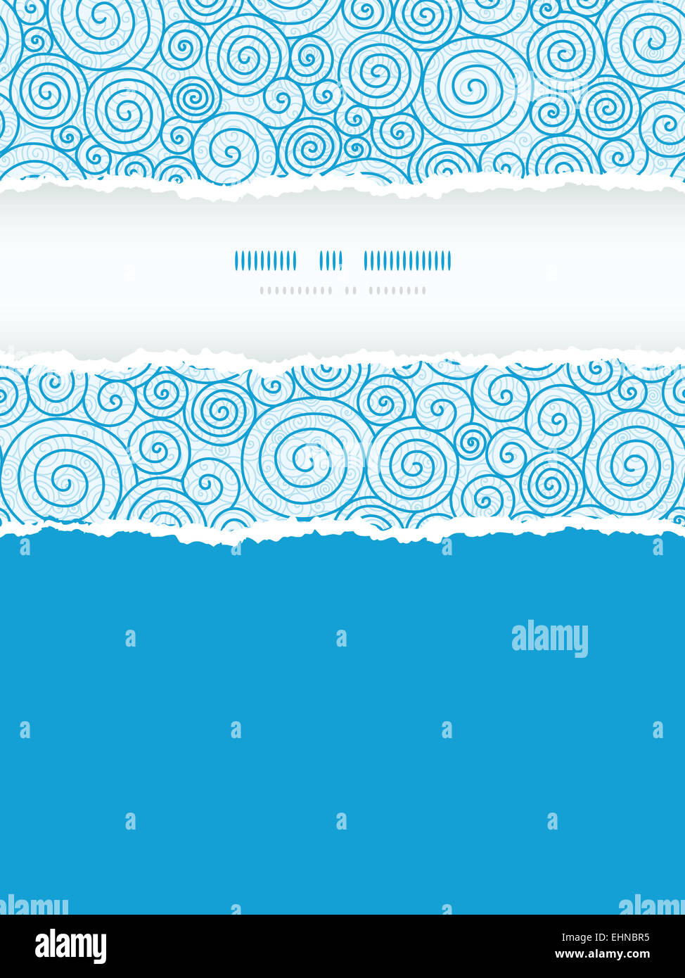 Abstract swirls vertical torn frame seamless pattern background Stock Photo - Alamy