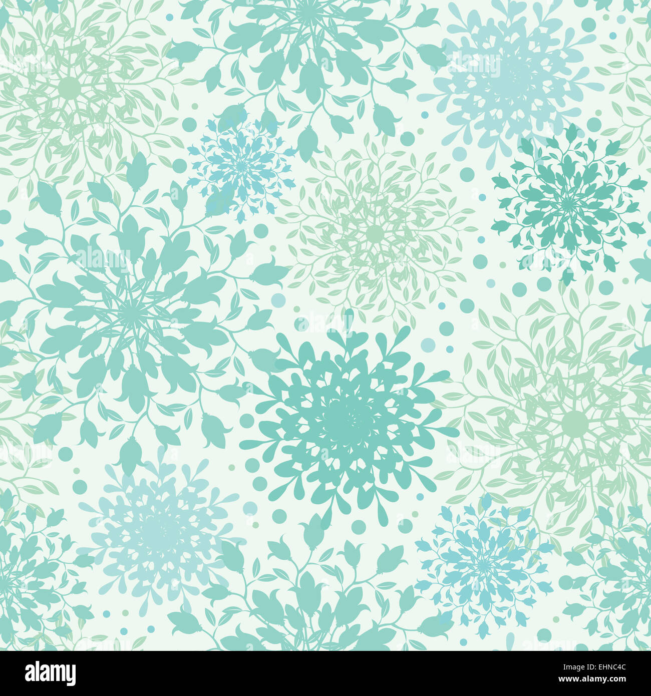 Abstract plants vignettes seamless pattern background Stock Photo - Alamy