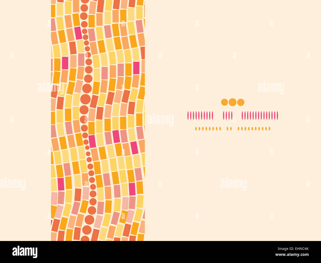 Fire mosaic tiles seamless horizontal pattern background Stock Photo ...