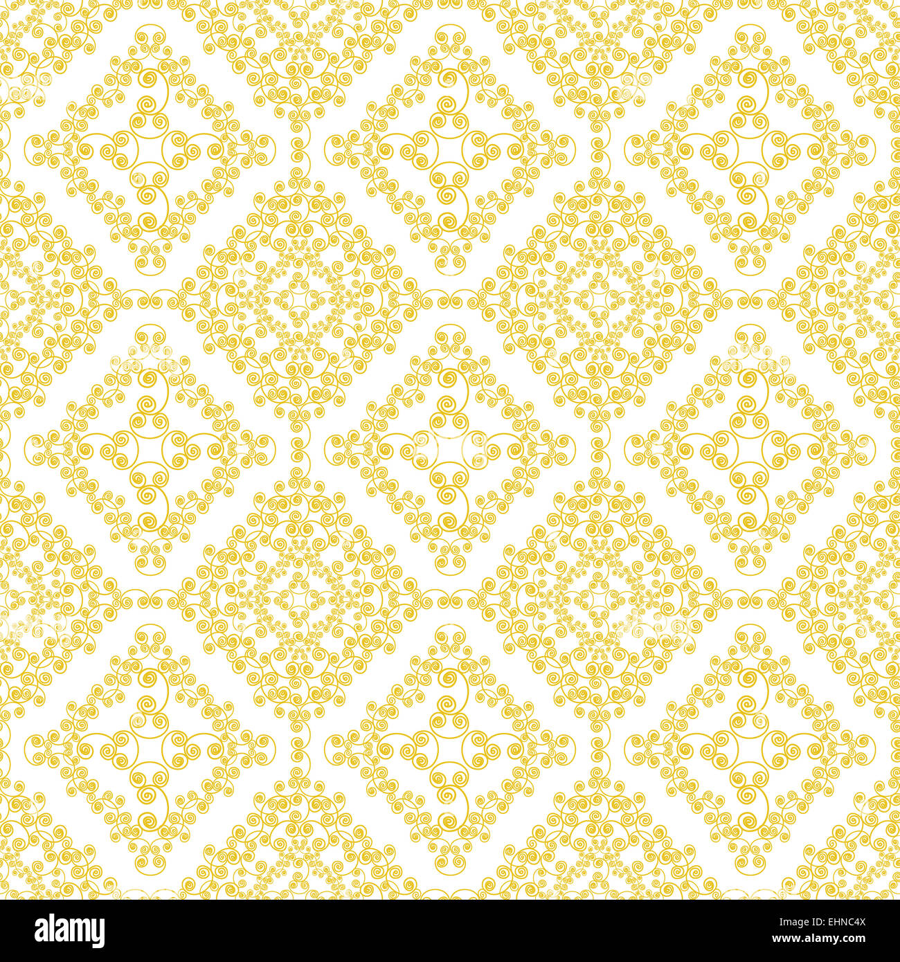 Abstract yellow swirls seamless pattern background Stock Photo - Alamy