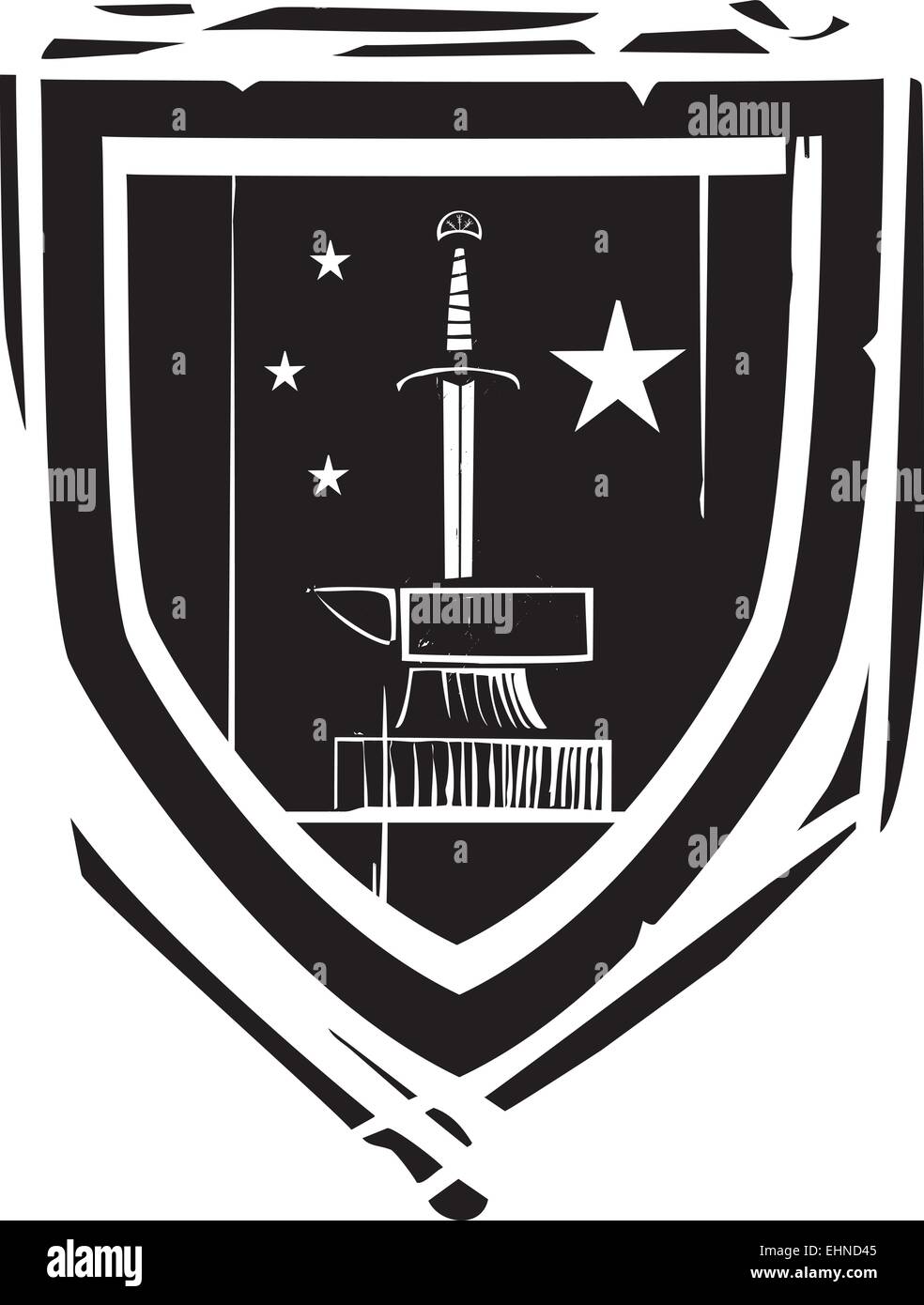 Woodcut border medieval hi-res stock photography and images - Alamy