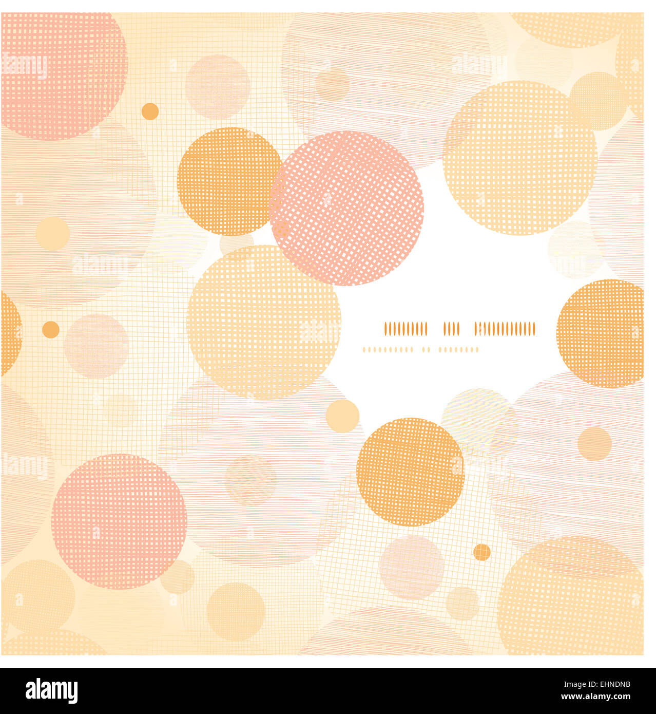 Fabric circles abstract frame pattern background Stock Photo - Alamy