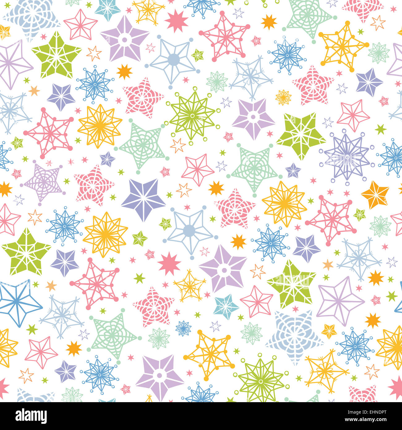 Colorful stars seamless pattern background Stock Photo - Alamy