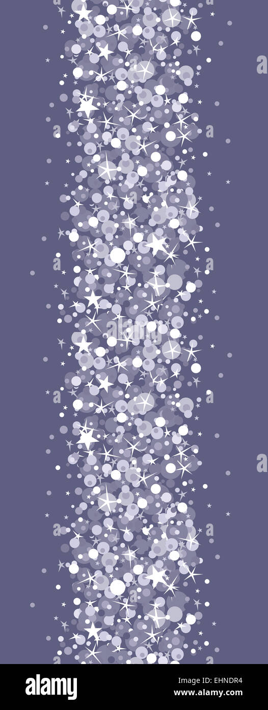 Silver sparkles vertical seamless pattern background Stock Photo - Alamy