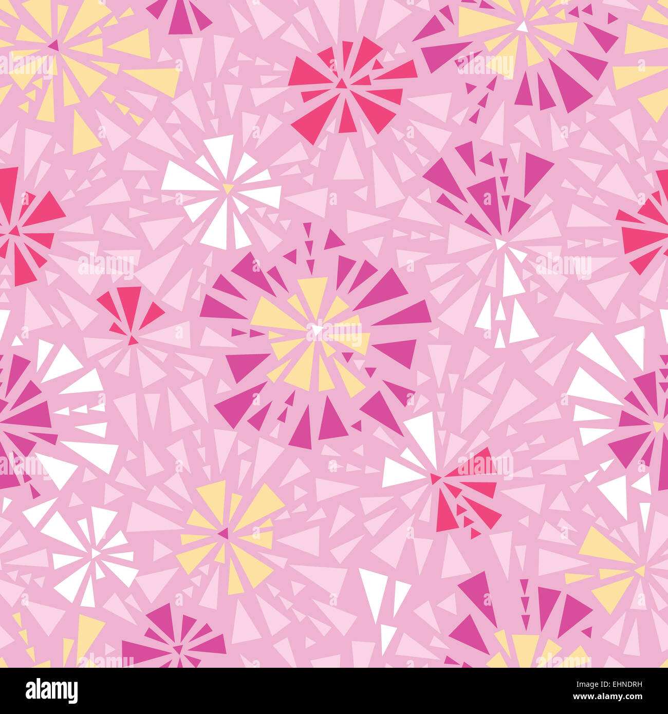 Pink abstract triangles seamless pattern background Stock Photo - Alamy