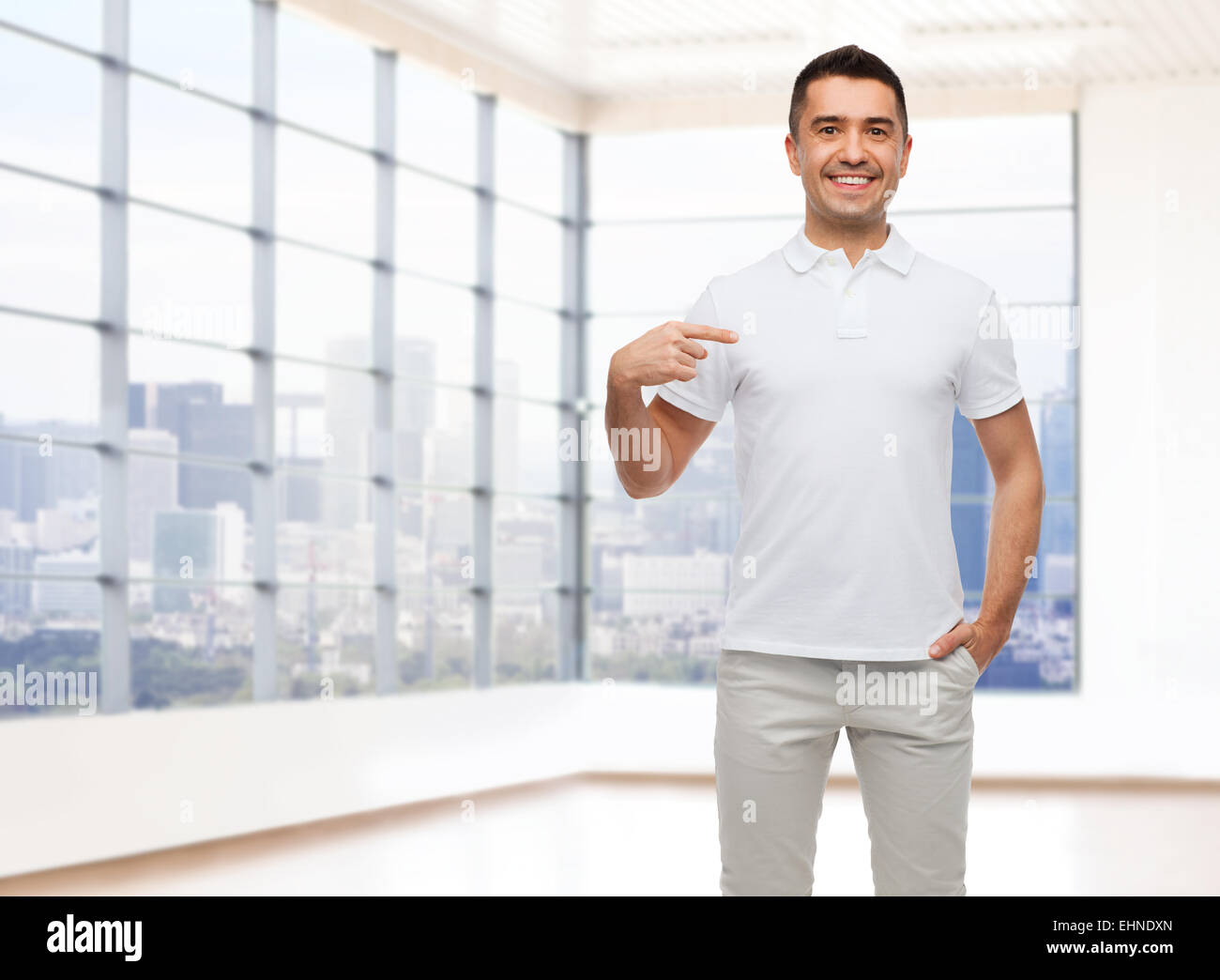 Customer pointing something home hi-res stock photography and images ...