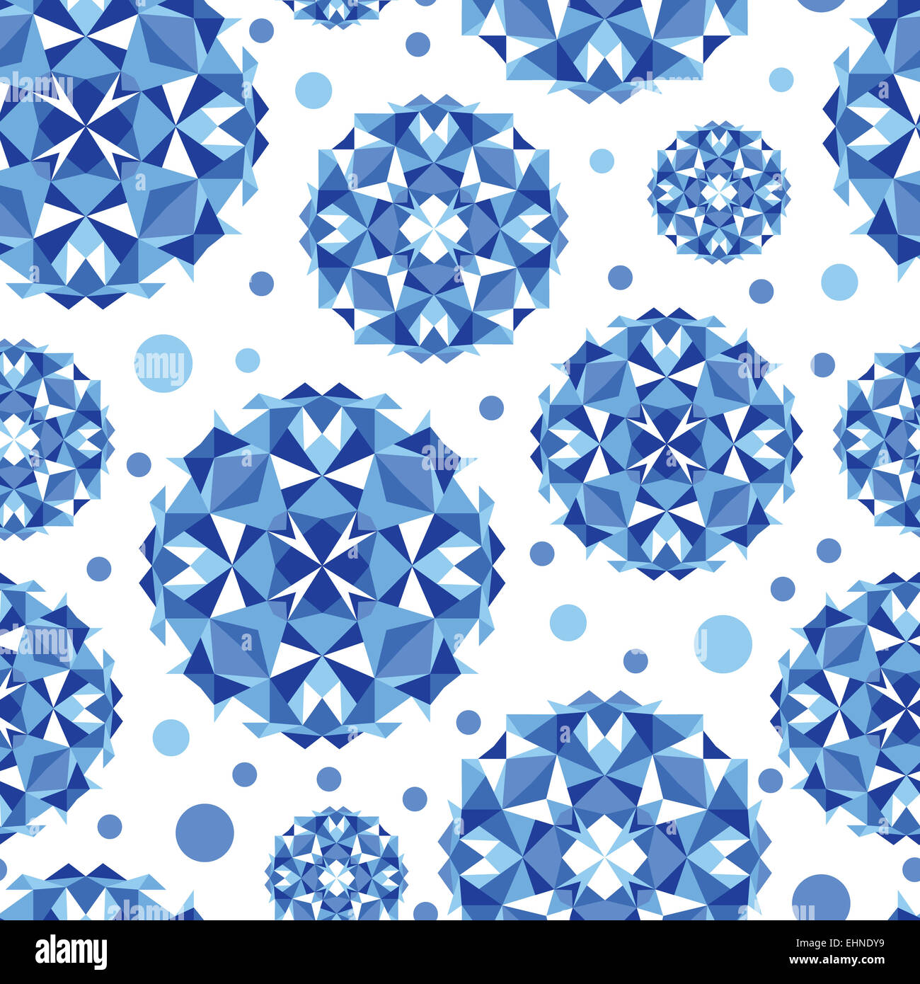Blue abstract circles seamless pattern background Stock Photo - Alamy