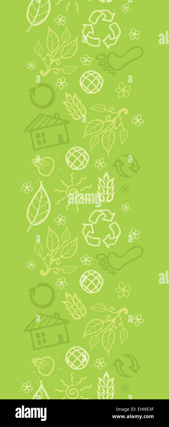 Environmental vertical seamless pattern background border Stock Photo ...