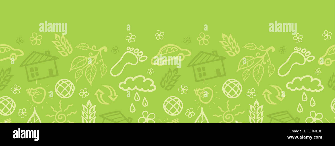 Environmental horizontal seamless pattern background border Stock Photo ...