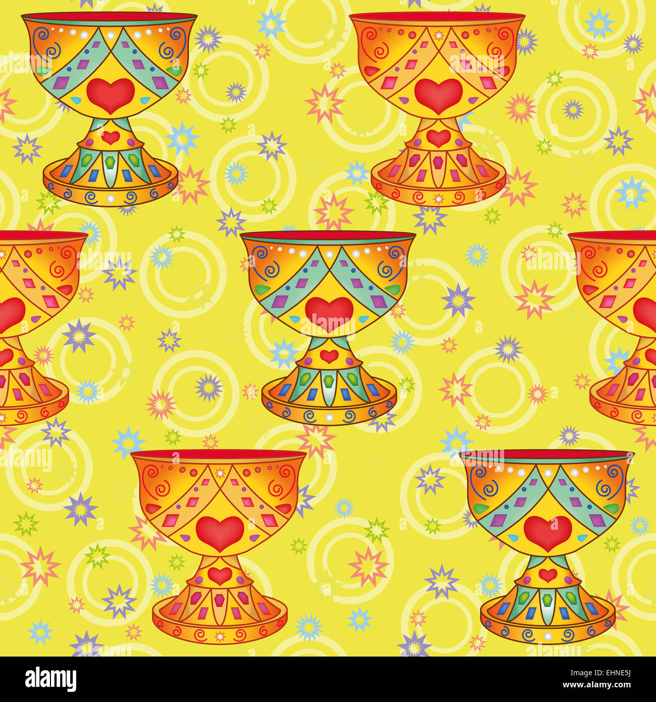 Seamless background, Holy Grail Stock Photo - Alamy