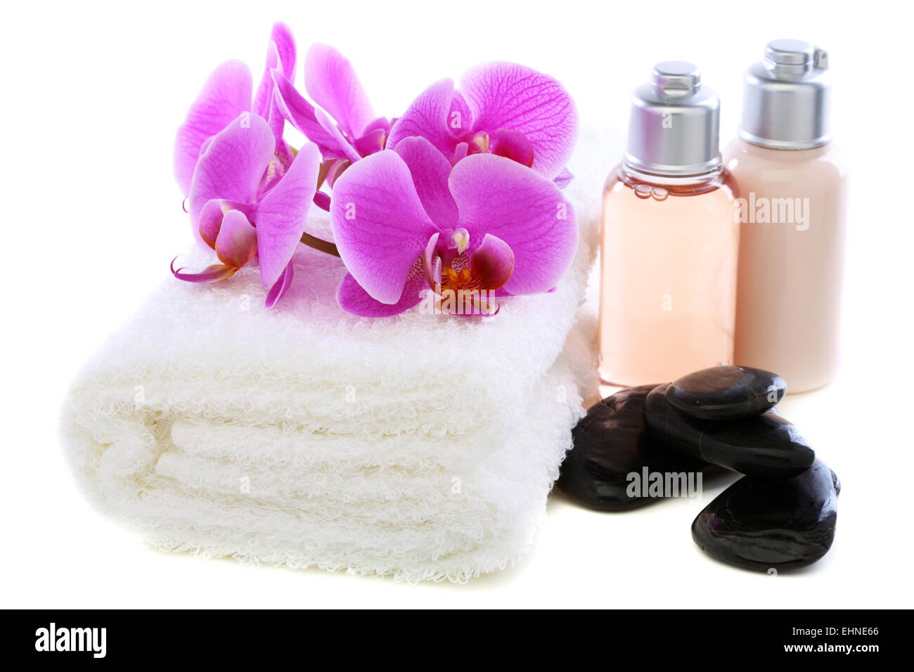 Spa stones cosmetic product Cut Out Stock Images & Pictures - Alamy