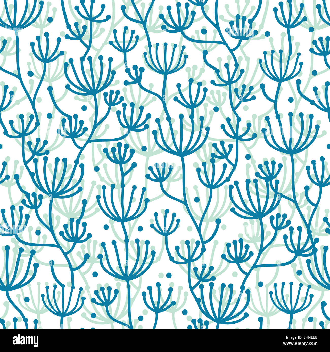 Lineart texture plants seamless pattern background Stock Photo - Alamy