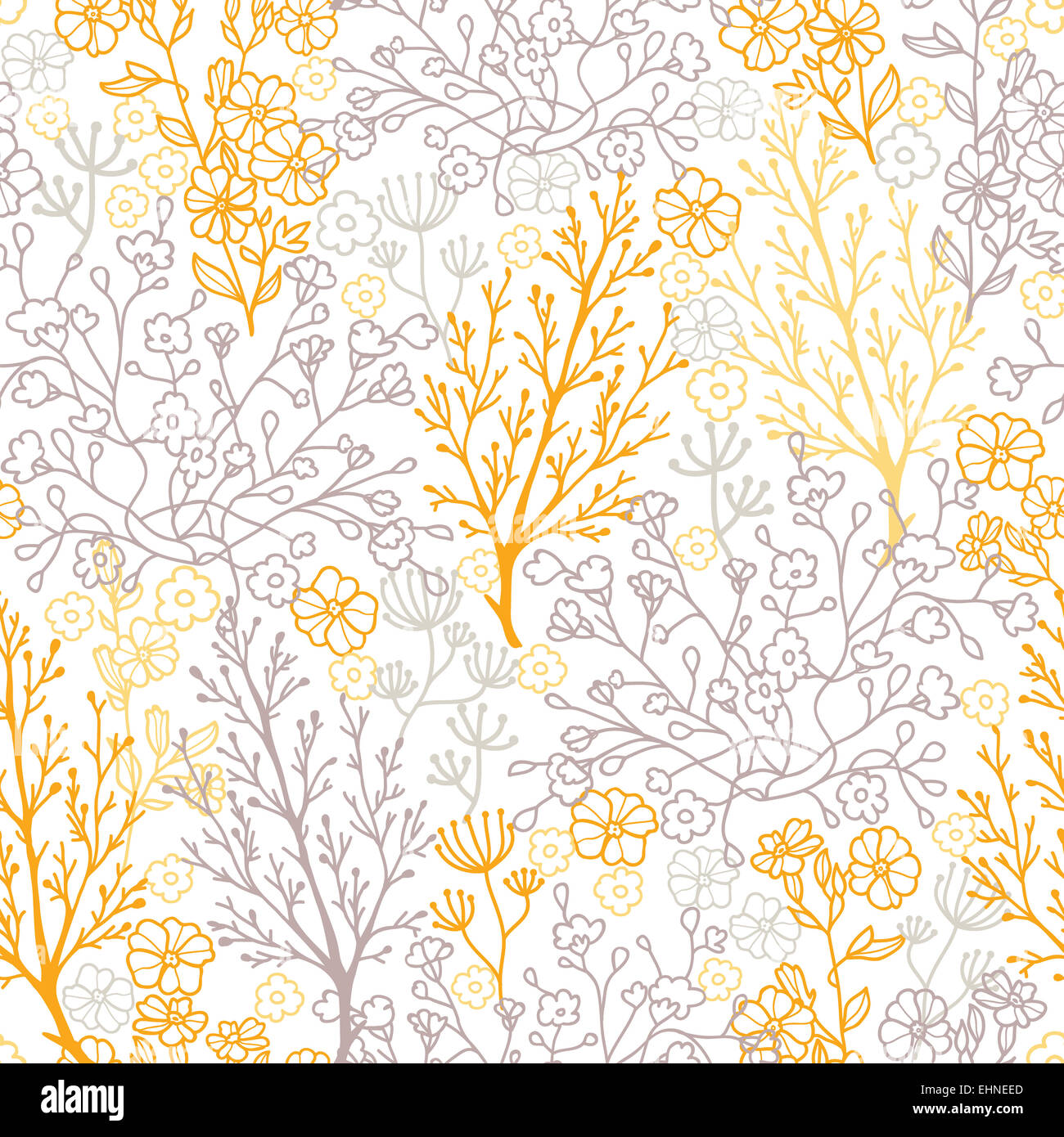 Magical floral seamless pattern background Stock Photo - Alamy