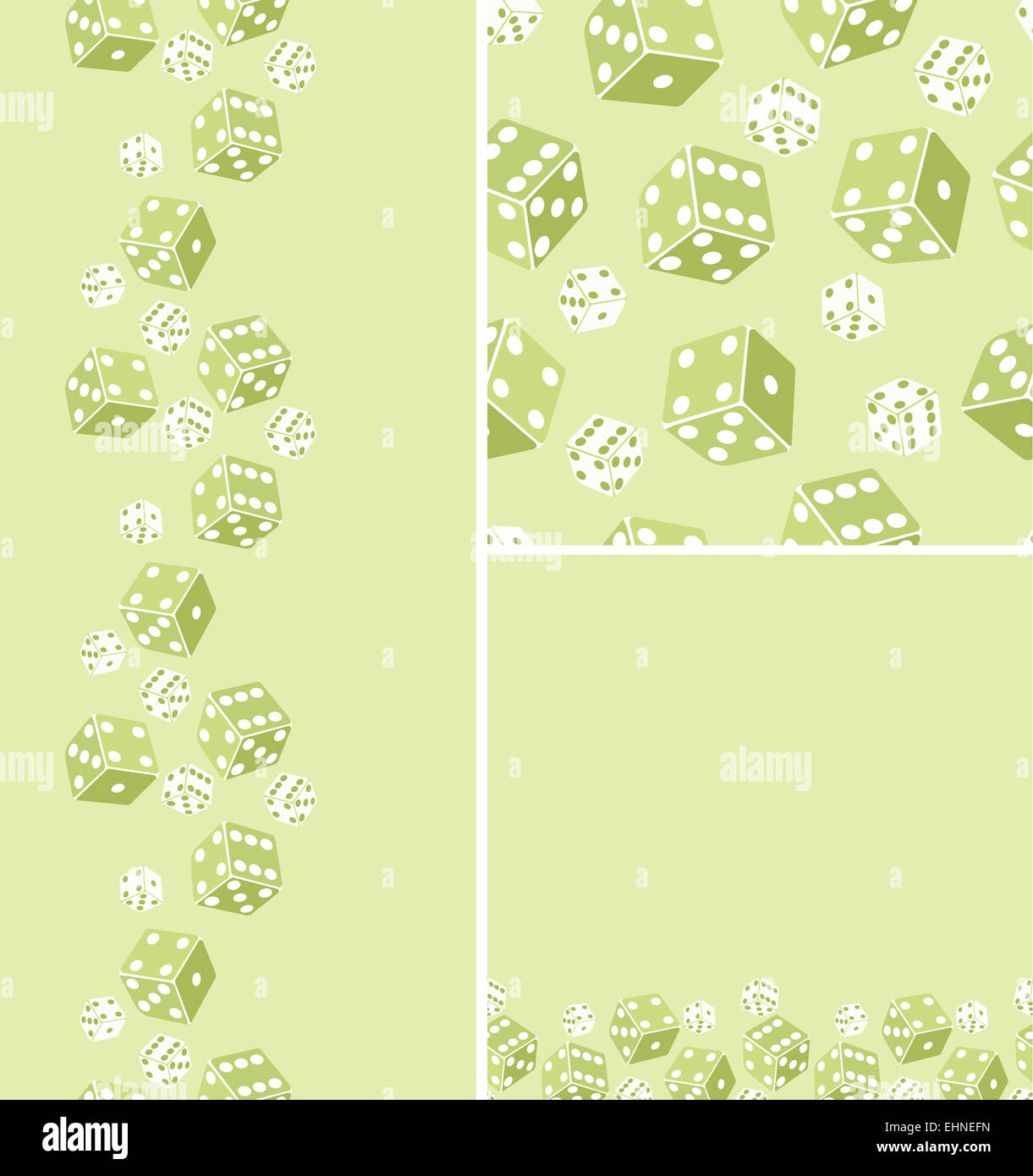 Set of three dice seamless pattern background Stock Photo - Alamy