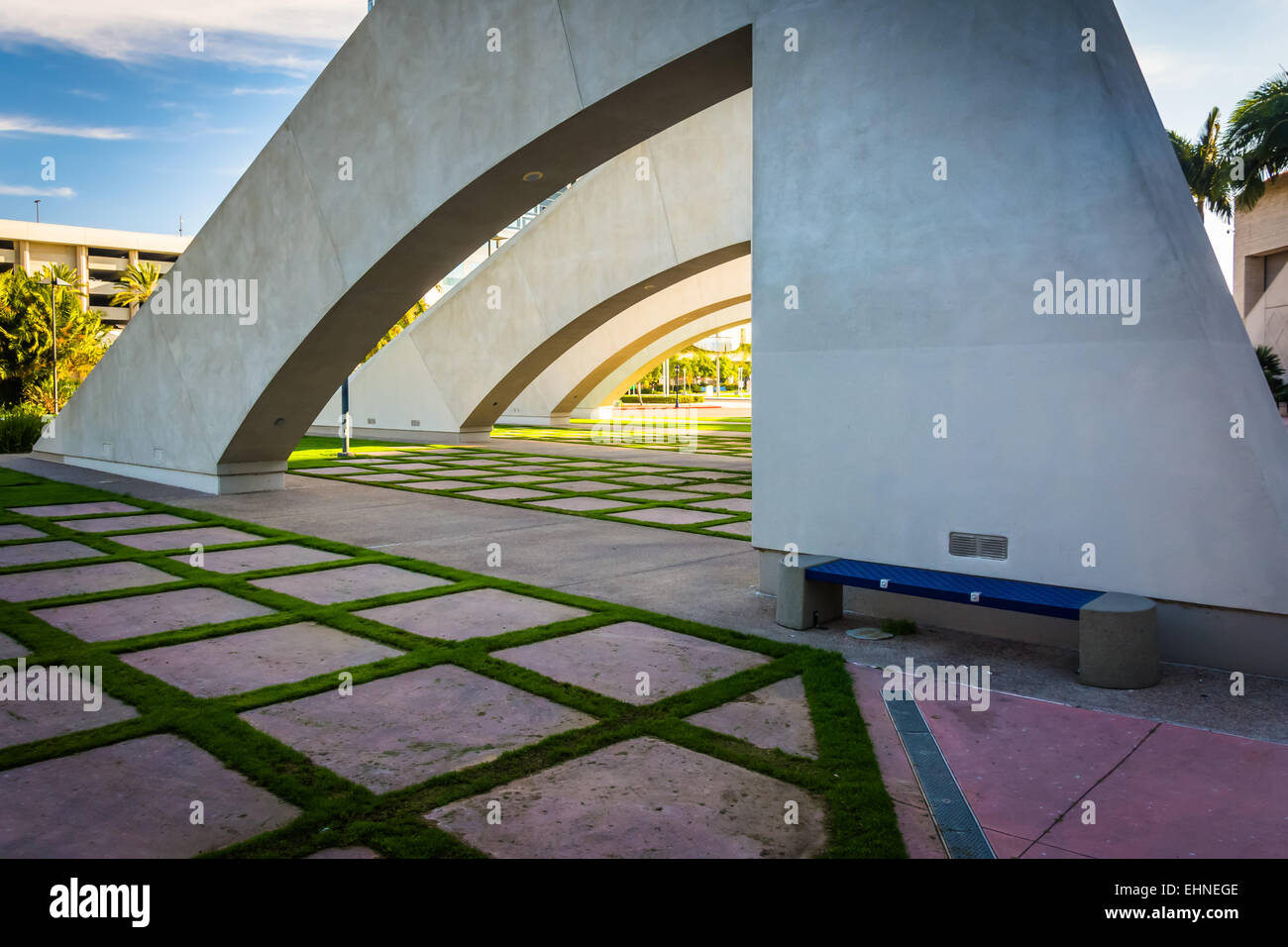 Arches at the Convention Center, in San Diego, California Stock Photo ...